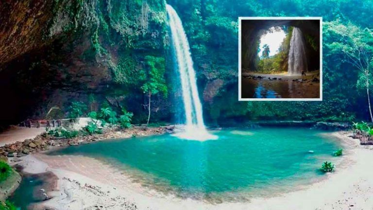 Charco Azul, la resplandeciente cascada escondida en Mesetas
